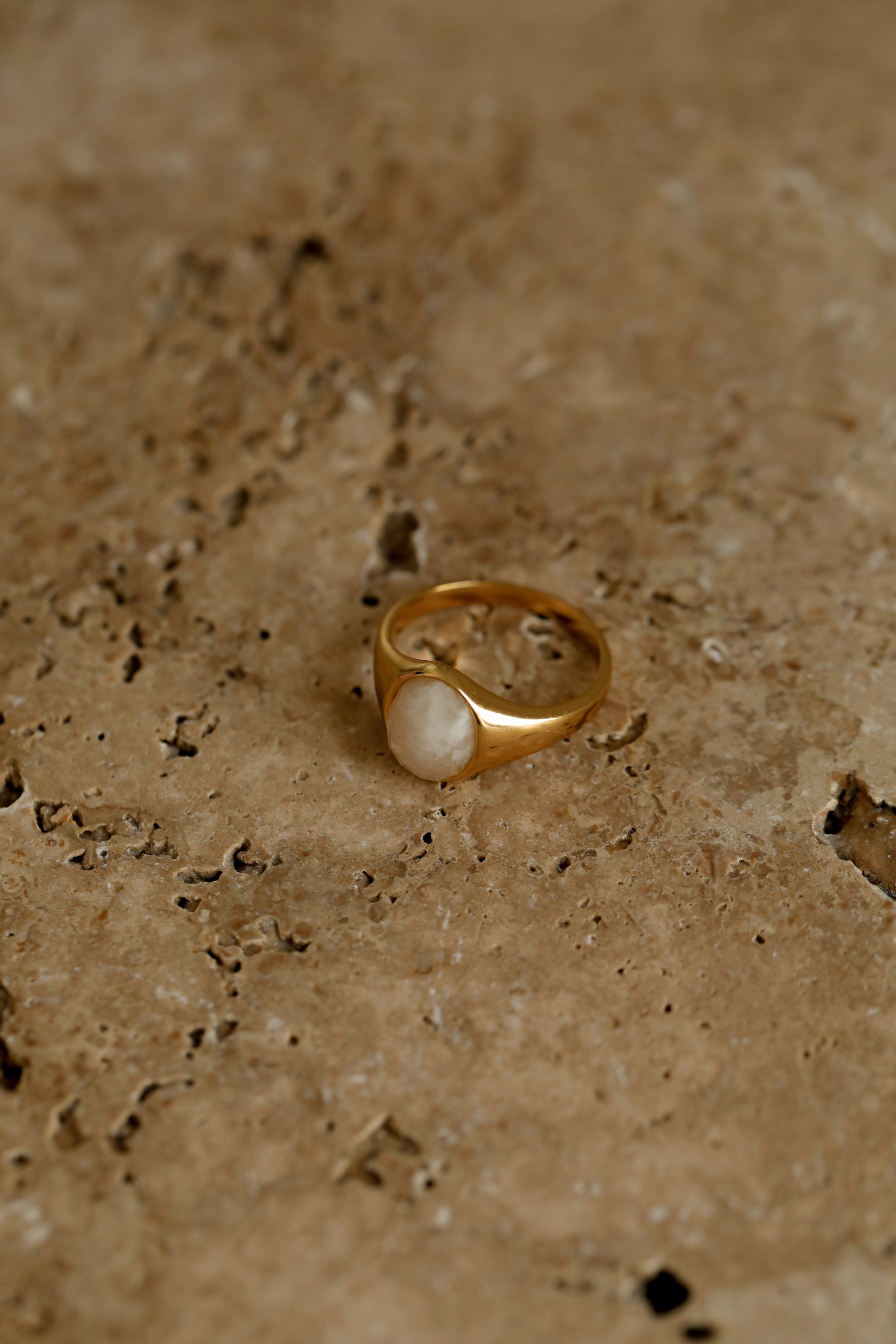 Moonstone Signet Ring – By Glaze